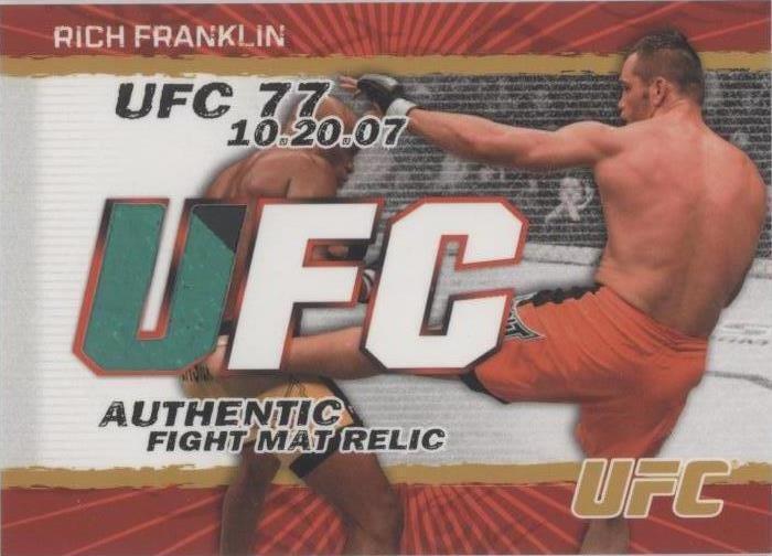 2009 Topps UFC - Authentic Fight Mat Relic Rich Franklin #FM-RF Gold ...