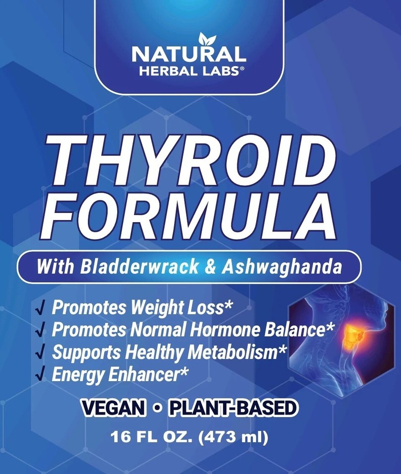 THYROID Formula By Natural Herbal Labs, Plant-Based, 16 oz | eBay