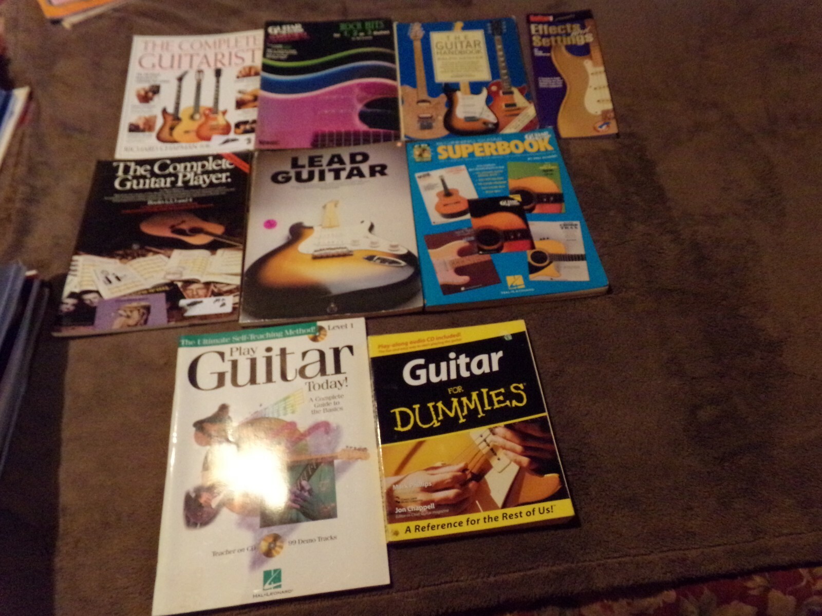 Fabulous Lot Of 9 Assorted Guitar Music Books - Handbook, Lead ...