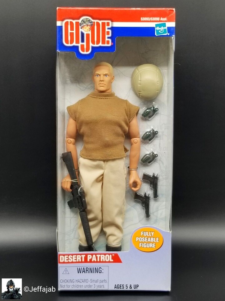 1:6 Hasbro GI Joe Desert Patrol Blond Hair Body 12" Action Figure ...