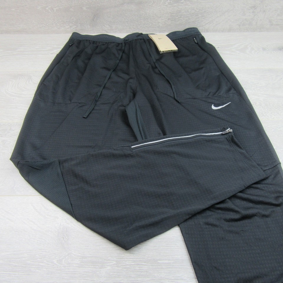 Nike Phenom Dri-FIT Knit Running Pants Mens Size Large Black NEW DQ4740 ...
