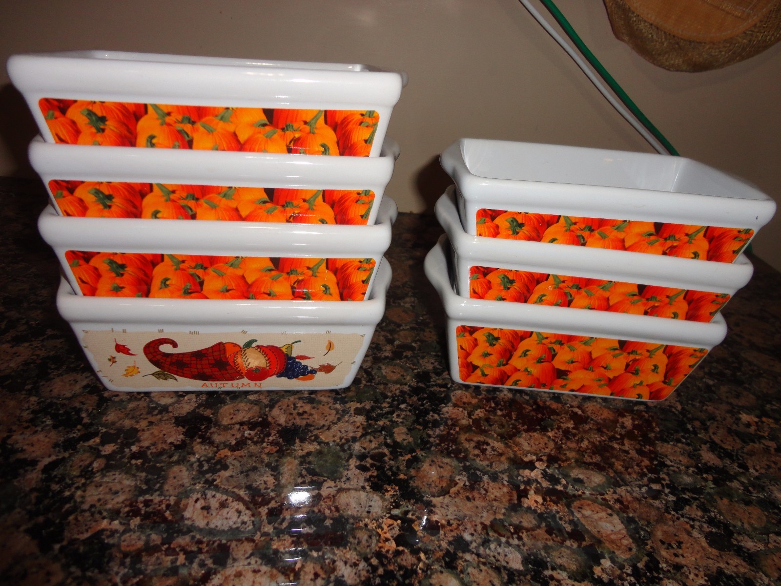 7 RECTANGULAR RAMEKINS OR BOWLS OVEN MICROWAVE SAFE 6 X 3 INCHES | eBay