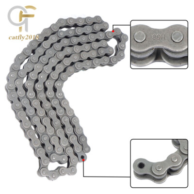 10 Feet #80H Heavy Duty Roller Chain With 1 Connector | eBay