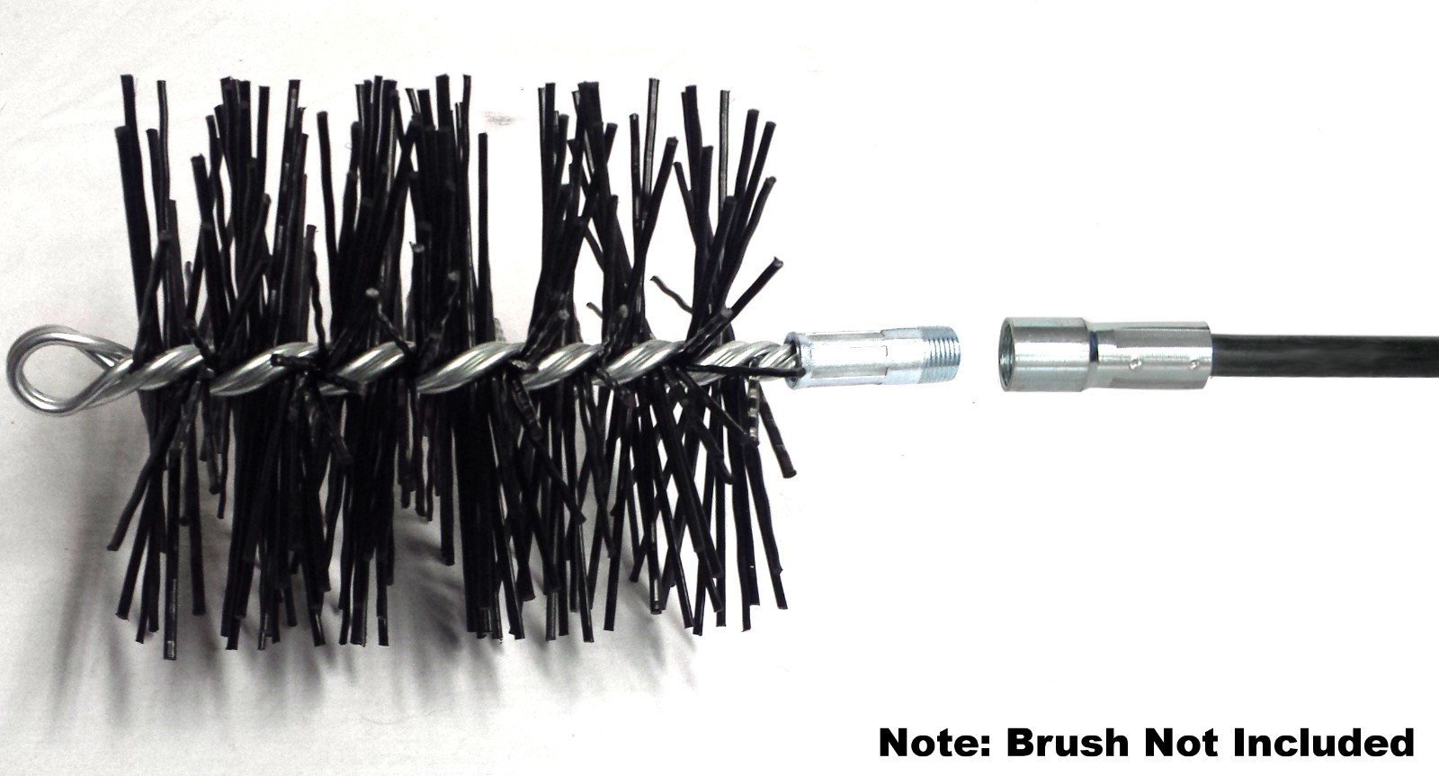 5 ft. Cleaning Flue Rod for 1/4" Thread Chimney Brush - Pellet Chimney ...