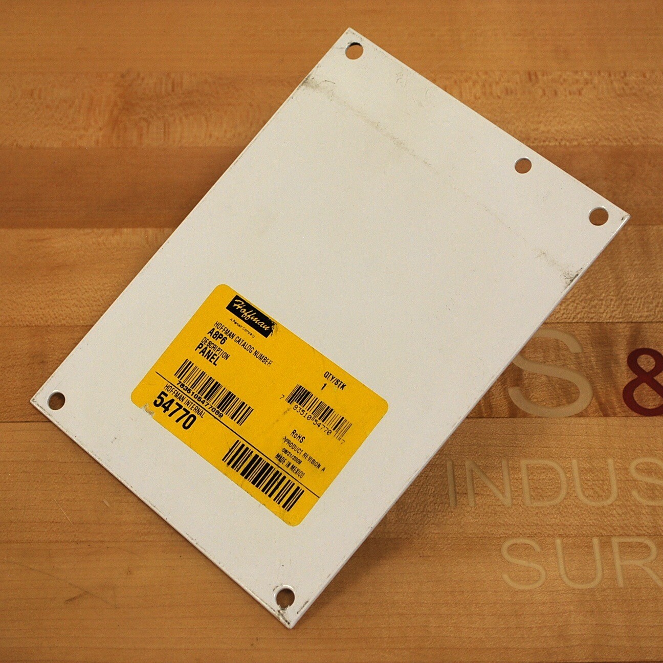Hoffman A8P6 Sub-Panel Back Plate White, Panel 6 3/4" x 4 7/8" - NEW | eBay