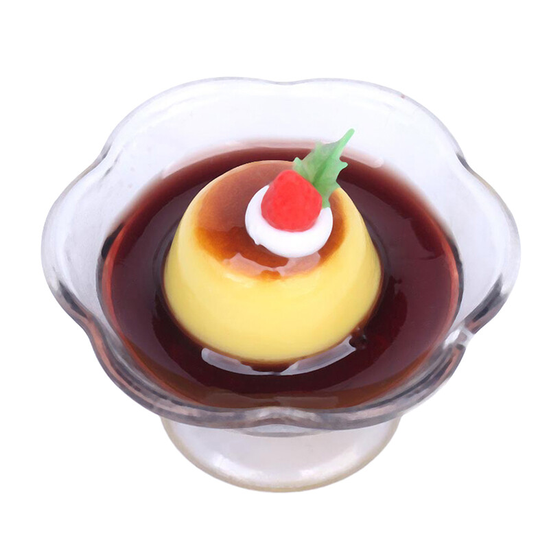 1PCS Doll House Miniature Pudding Cup Simulation Food Model Toys For ...