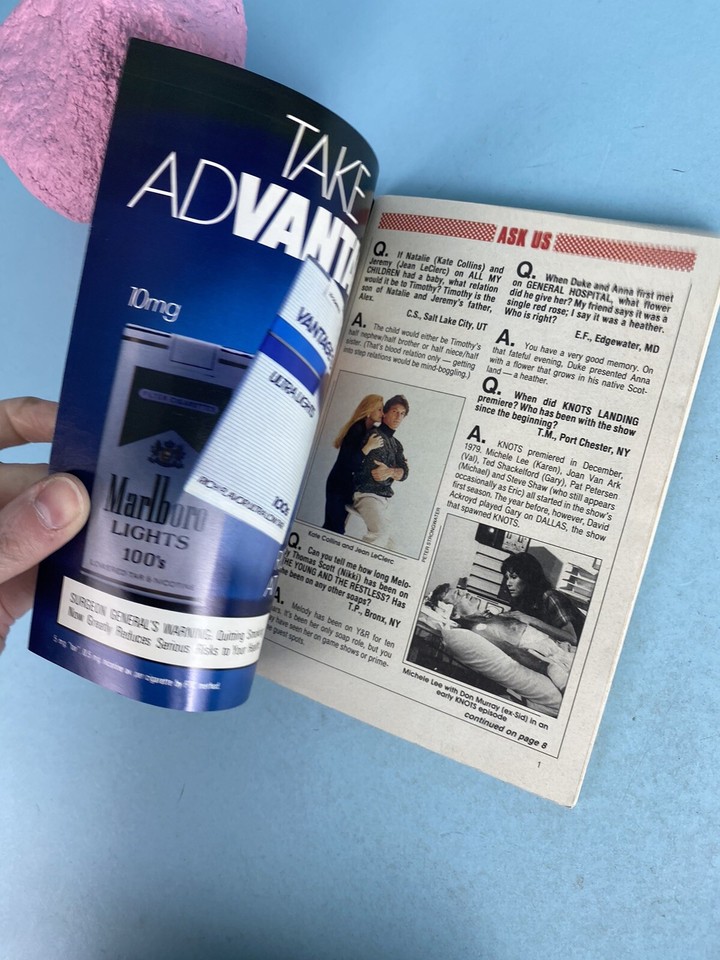 Soap Opera Digest April 4, 1989 Wedding Mania, Tricia Cast and Thom ...