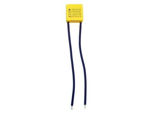 1x Carli MPX Capacitor 680nF X2 275V~ VAC, Cable 95mm (0.68μF,uF,AC ...