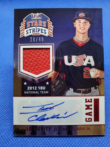 2015 Stars & Stripes IAN CLARKIN Autograph card #/49 auto NEW YORK ...