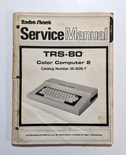 Radio Shack TRS-80 Color Computer 2 Service Manual | eBay
