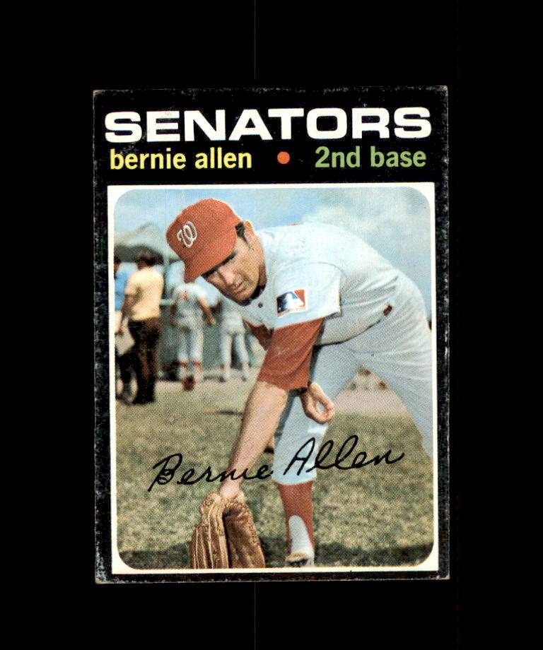 1971 TOPPS BASEBALL CARD WASHINGTON SENATORS #427 BERNIE ALLEN | eBay