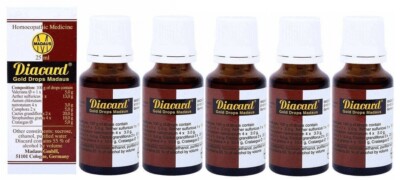 5 x ADEL GERMANY Diacard Gold Drops Madaus 25 ML HOMEOPATHIC | eBay ...