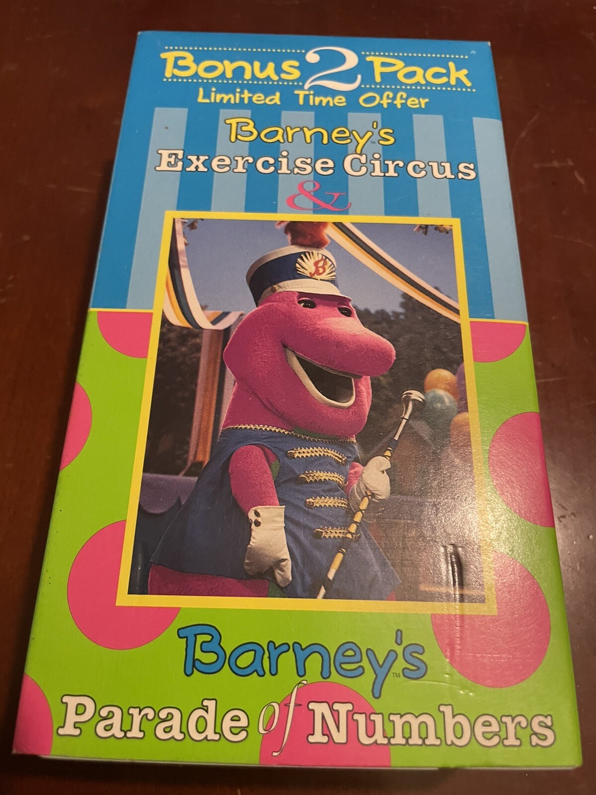 Rare Barneys Exercise Circus/Parade of Numbers (VHS, 1996, 2-Tape Set ...