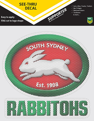 South Sydney Rabbitohs See Thru Logo Decal Car Sticker | eBay
