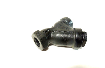 Sarco IT 1/2" NPT 250 SWP Cast Iron Body Wye Strainer, Stainless Screen ...