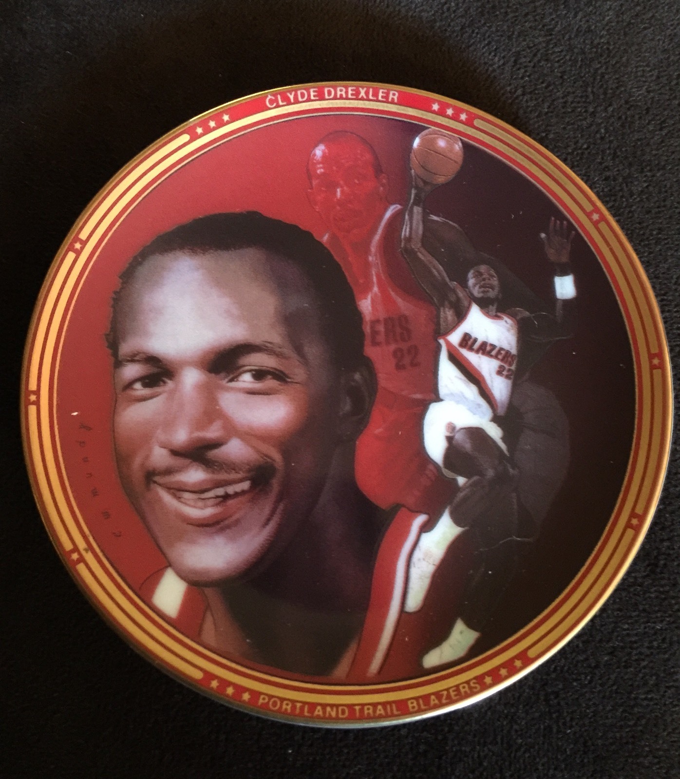 Clyde Drexler Mini Plate by Sports Impressions 1991 | eBay