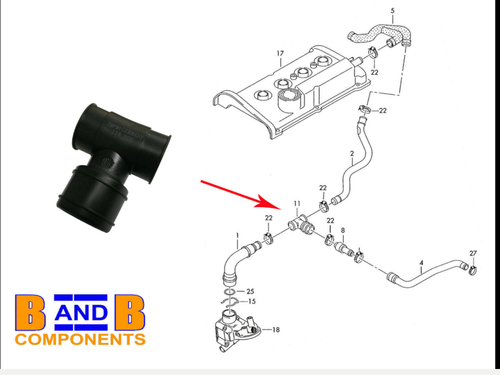 Crankcase Breather Hose for VW Golf Jetta Bora MK4 Audi A3 TT 1.8T AUM ...