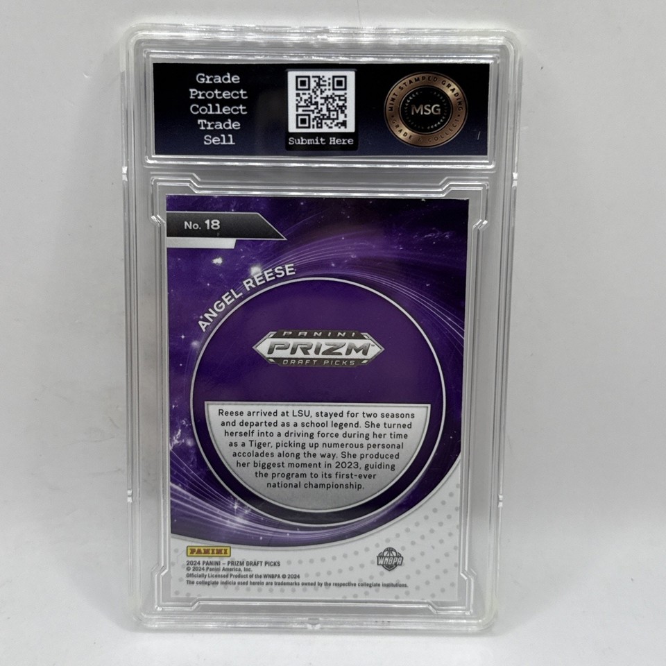 2024 Prizm Draft Picks Angel Reese RC Student Orientation Graded 10 LSU ...