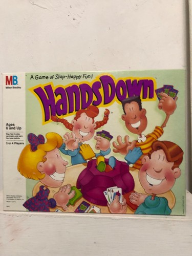 Milton Bradley Hands Down Family Board Game 1990 Almost Perfect Shape ...