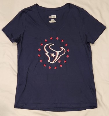 Women's Houston Texans NFL Team Apparel Navy V-Neck Shirt Sz Medium | eBay