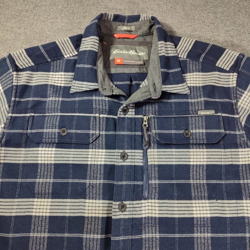 EDDIE BAUER Mountain Ops Classic Fit Heavyweight Flannel Shirt Men's XL ...