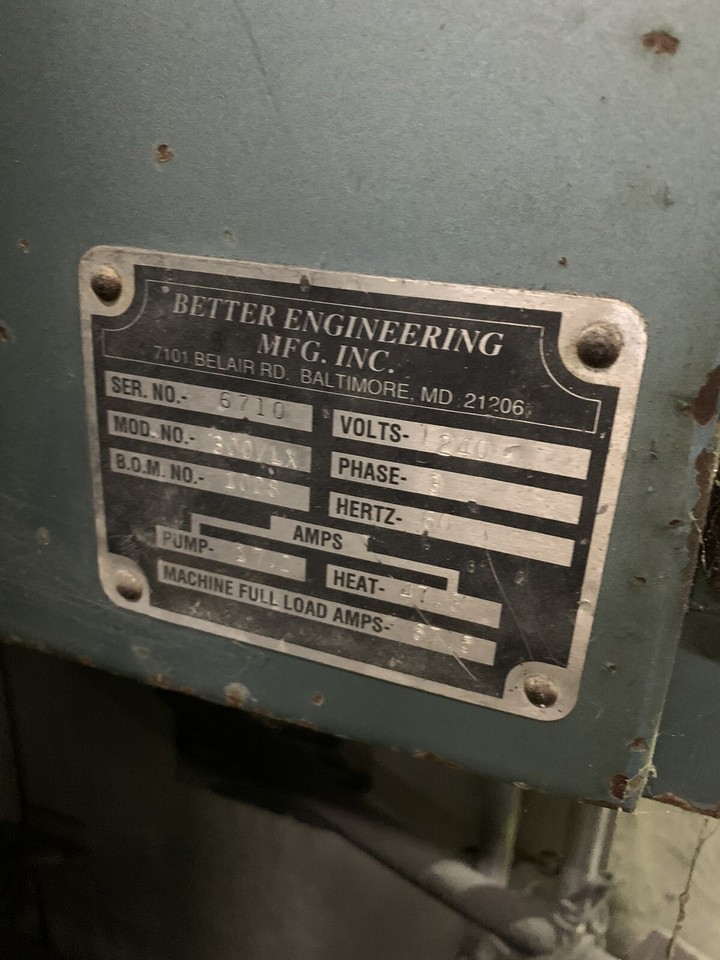 BETTER ENGINEERING MODEL 300-lx ROTARY TABLE PARTS WASHER | eBay