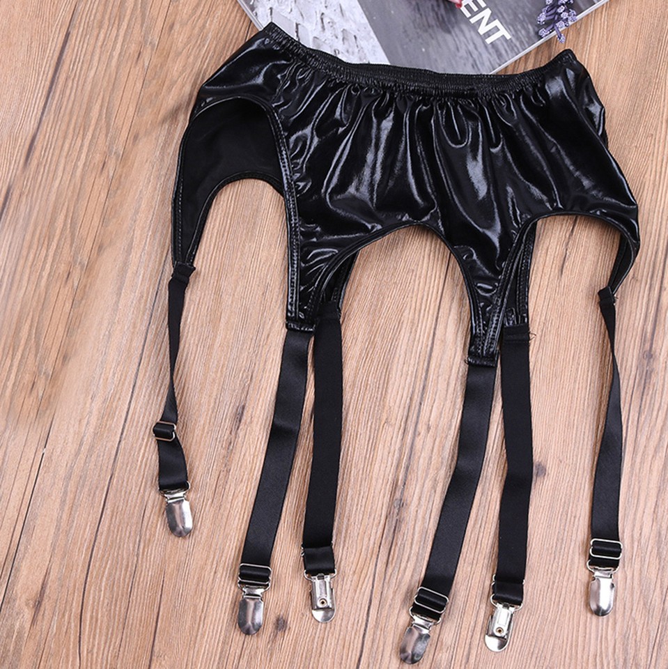 Sexy Women Lace Garter Belt Lingerie Thigh-High G-String Stocking ...