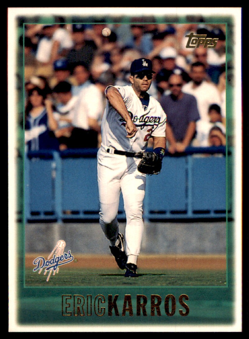 1997 Topps Eric Karros Baseball Card Los Angeles Dodgers #321 | eBay