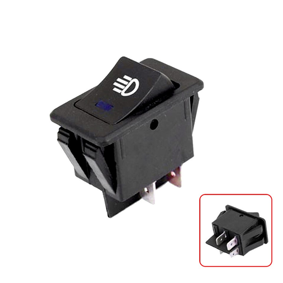 5pcs Car Fog Light Switch w/Blue LED Lights Dash Rocker Hi/Low Rocker ...