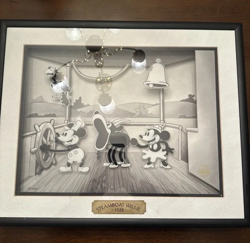 1998 Walt Disney Wall Art Animated Animations Steamboat Willie 1928 | eBay