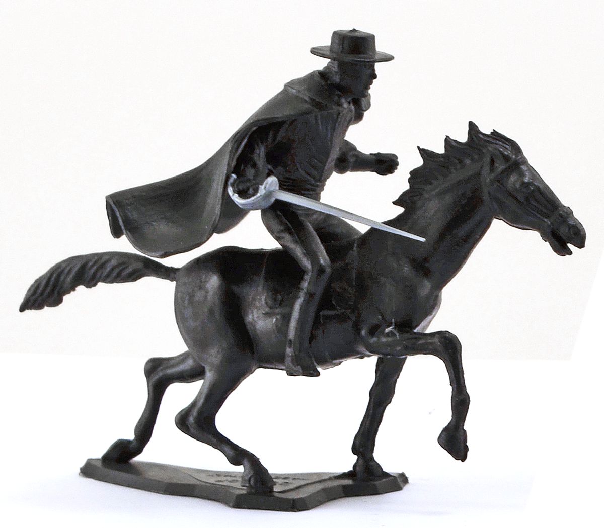 Dulcop Mounted Zorro character - 60mm unpainted plastic with horse ...