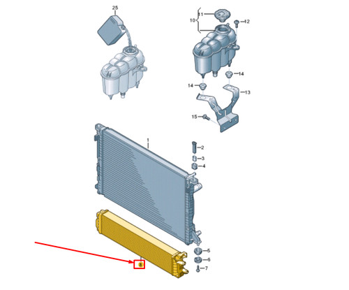 NEW AUDI A4 8W B9 INTERCOOLER RADIATOR 8W0145804A ORIGINAL 8W0-145-804 ...