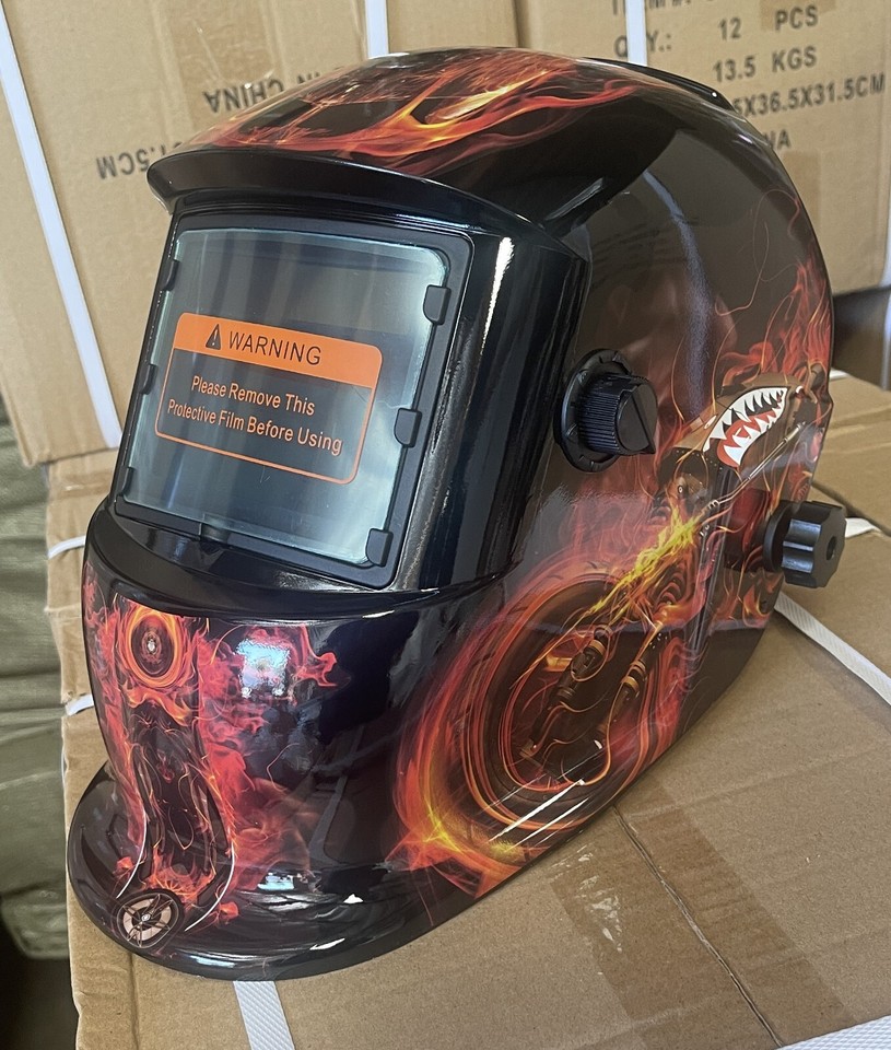 QLTKr Auto Darkening Welding Helmet Arc Tig mig certified mask grinding ...
