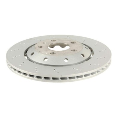 SHW Performance Rear Passenger Right Drilled 324mm Disc Brake Rotor for ...