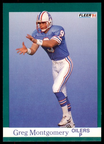 1991 Fleer Greg Montgomery . Houston Oilers #69 | eBay