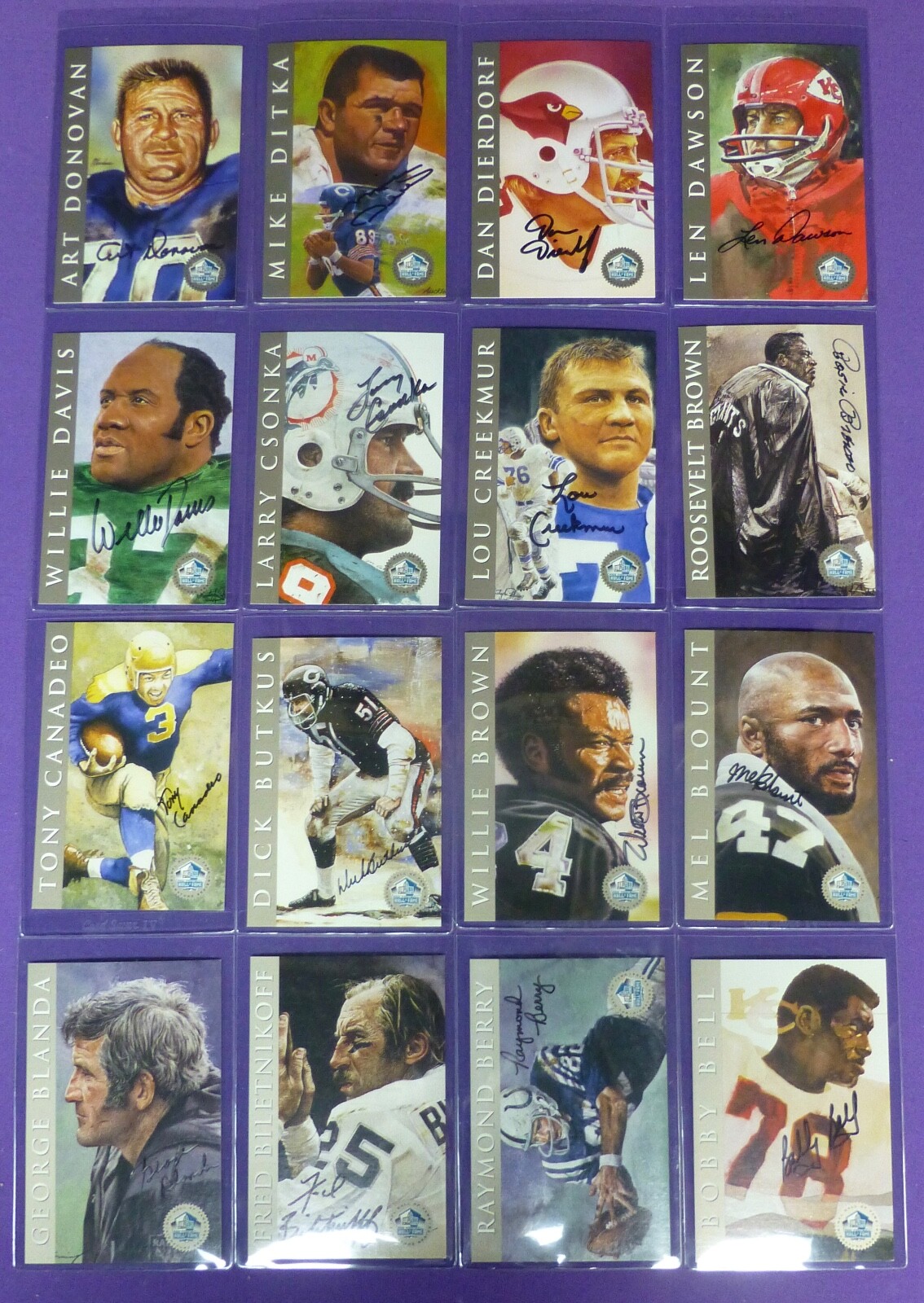 1998 RON MIX - HALL OF FAME - SIGNATURE SERIES 116 CARD SET ...