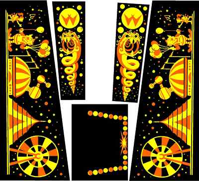Williams CYCLONE Pinball Machine CABINET Decal Set | eBay