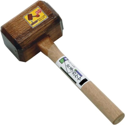 Japanese Kakeya Mallet Wooden Maul Hammer 90mm Wood Working Carpentry ...