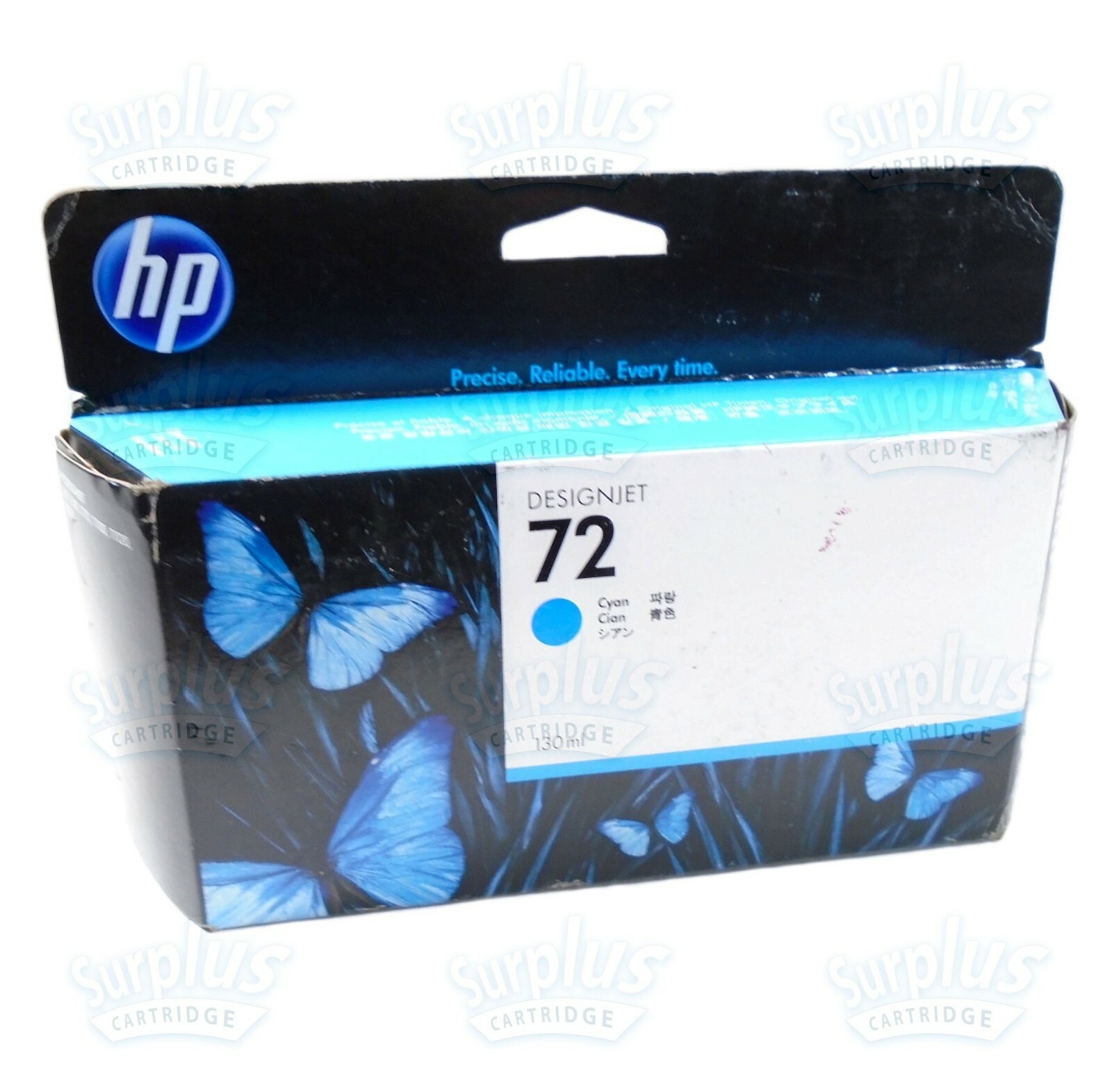 Genuine HP 72 Cyan Ink C9371A T790 T610 T2300 T1120 T1200 T1300 (130ML ...