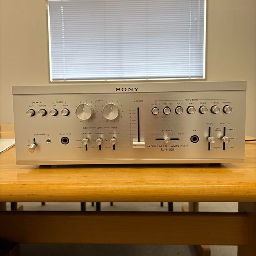SONY TA-1150D Stereo Integrated Amplifier Transistor AC100V 120W Audio ...