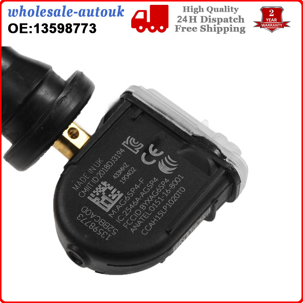 4pcs Tyre Pressure Sensor 13506028 Fit For Opel Adam Vauxhall Astra K ...