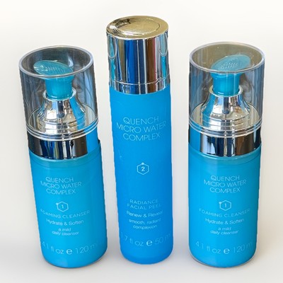 Quench Micro Water Complex Anti-Aging 3-Piece Skin Care Set Cleanser ...