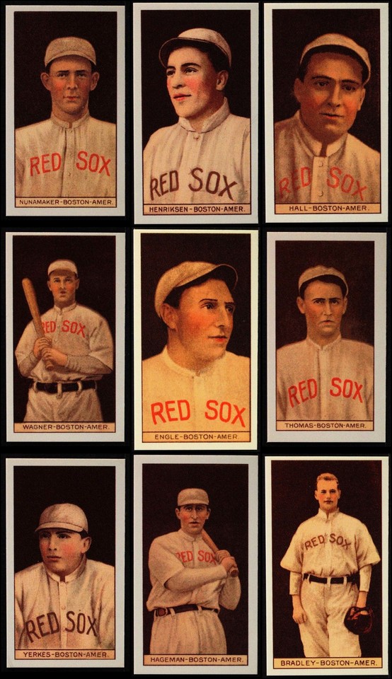 1912 T207 Reprint T207 REPRINT Red Sox Team Set (Prebuilt) 8 - NM/MT ...