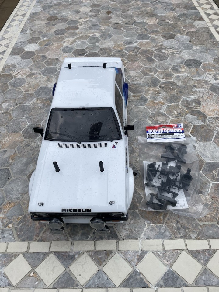 Tamiya M08 with MK2 Escort Rally body shell. | eBay UK