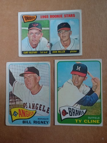 1965 Topps Baseball Cards. Lot Of 3 cards . | eBay