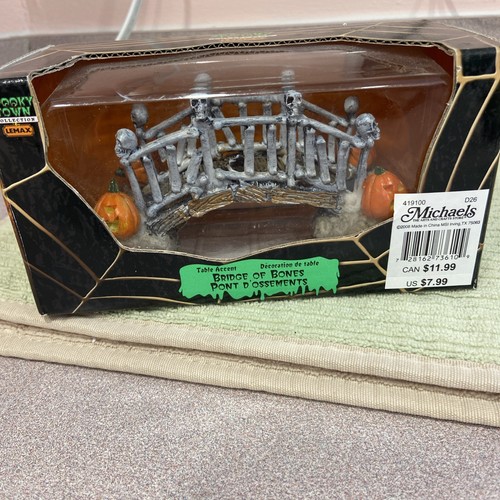 Lemax Spooky Town Halloween Village BRIDGE OF BONES #73610 Skeletons ...