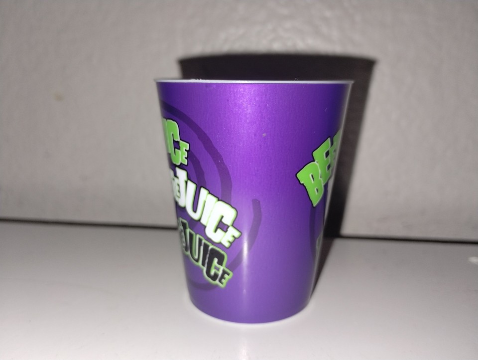 Spirit Halloween Bettlejuice Movie Plastic Shotglass Purple Tim Burton ...