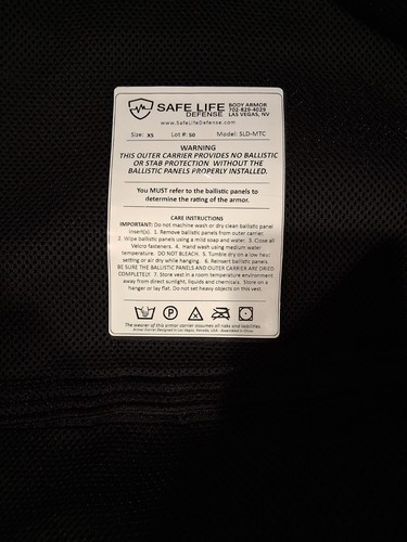 Safe Life Defense Vest Only XS Desert Sand | eBay