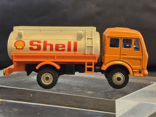 SHINSEI MINI POWER DIE CAST 1/60 Mercedes TANKER SHELL Japan | eBay
