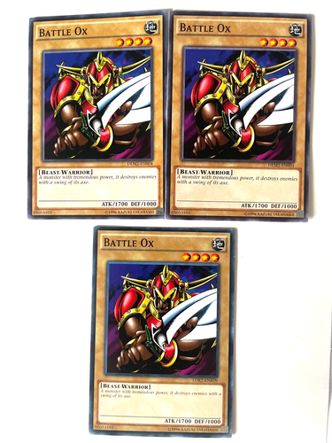Battle Ox - LDK2-ENK09 / DEM2-EN004 - Common - Unlimited Ed. - Mint ...